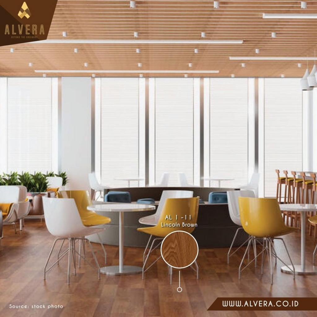 Kelebihan Lantai Vinyl Terpasang di Cafe Tempat Usaha Anda - Alvera