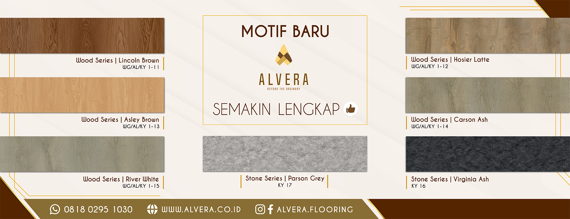 Intip Motif Lantai Vinyl Terbaru dari Alvera - Alvera
